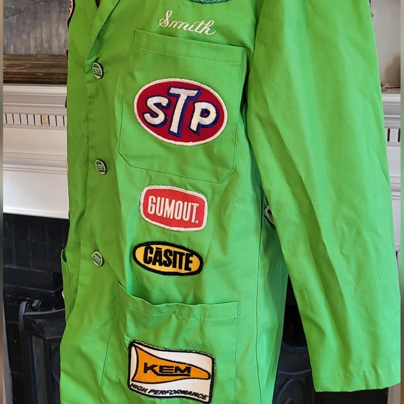 Topp Master | Jackets & Coats | Vintage Neon Green Mechanics Jacket ...